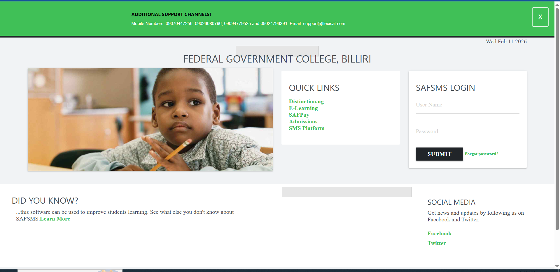Federal Government College (FGC) Billiri – Schools Directory